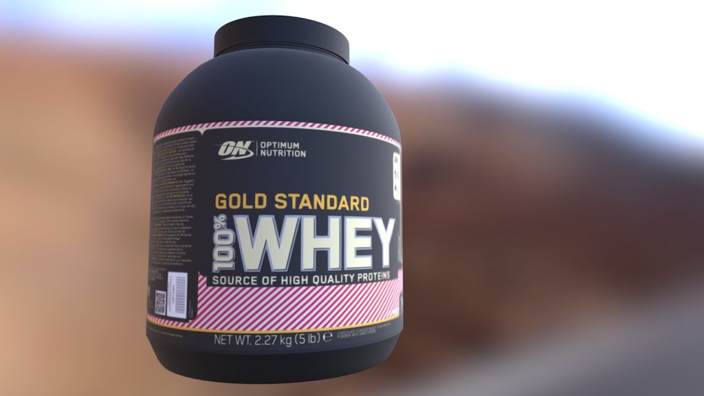 Whey Tub 004 FBX Labels T1 - 3D model by Optimum Nutrition ...