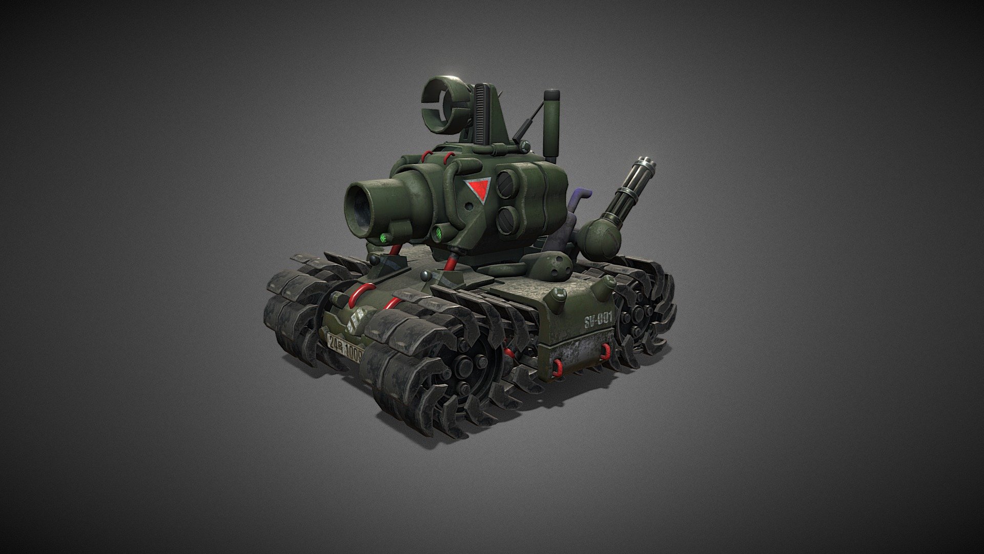 SV-001 (Metal Slug Tank) - 3D model by o1o6o [c929a89] - Sketchfab