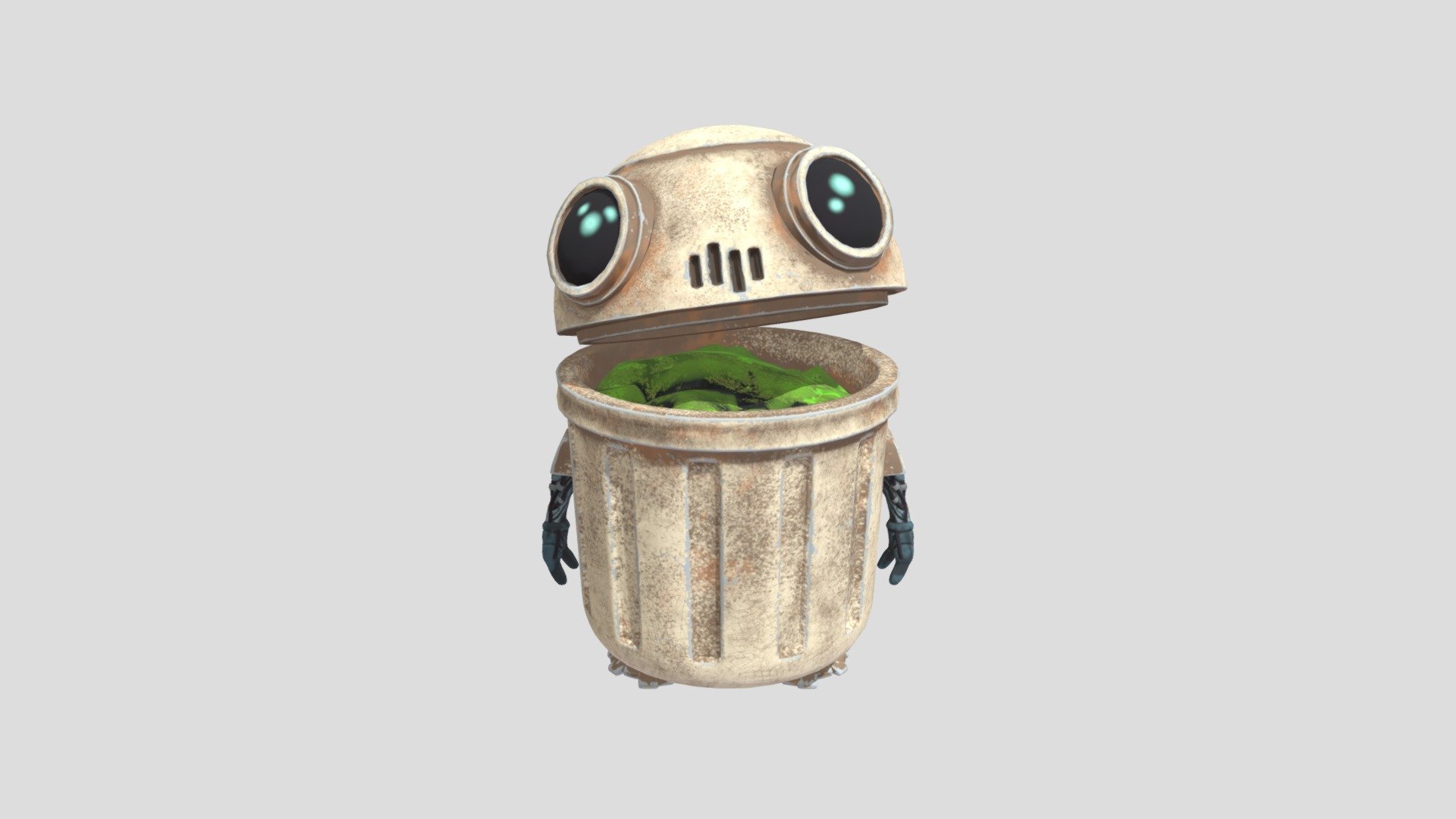 TrashBot - Download Free 3D model by D3mtt [c92b614] - Sketchfab