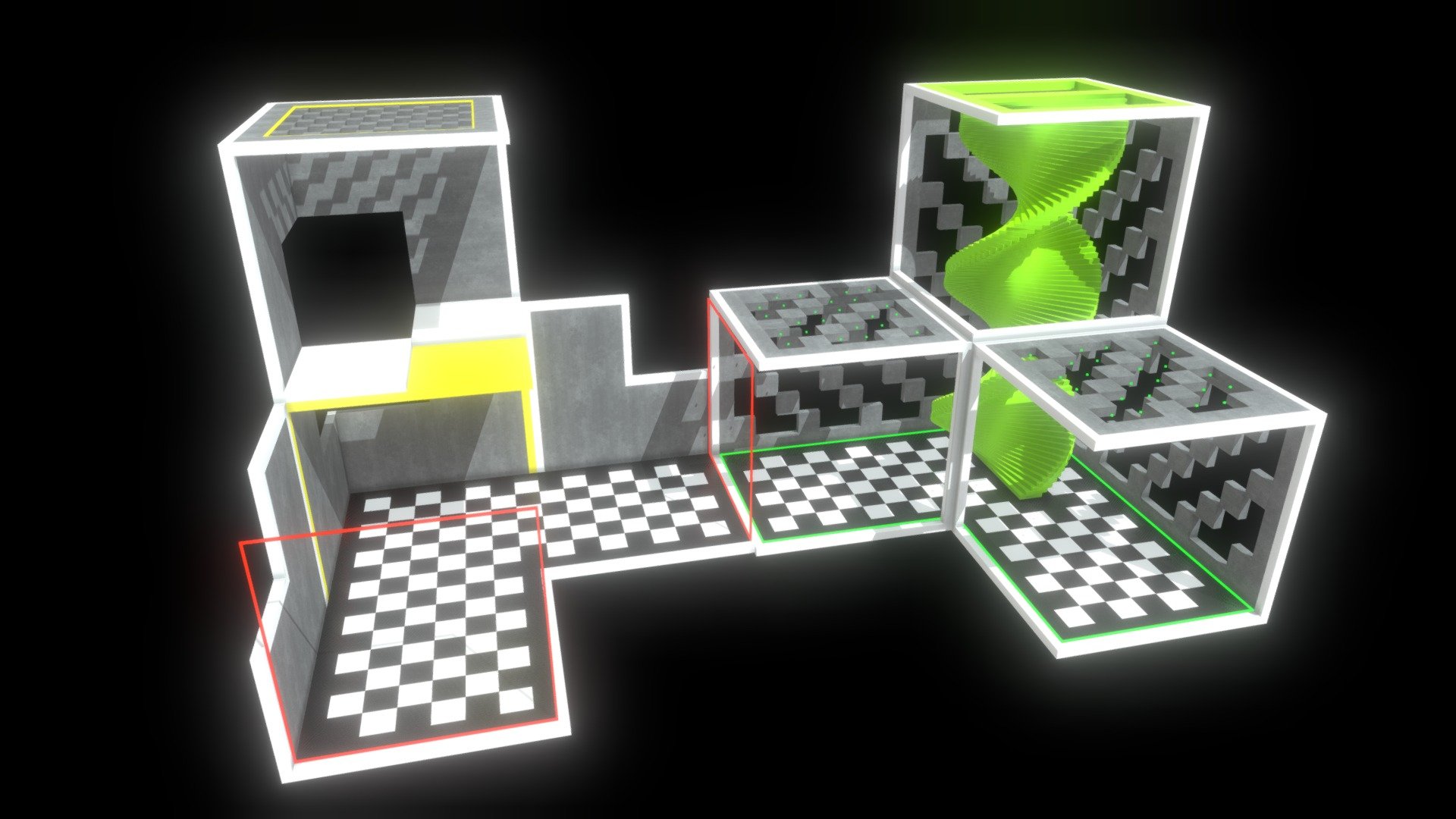 Cubes untitledxyz - Download Free 3D model by m3org [c92db1d] - Sketchfab