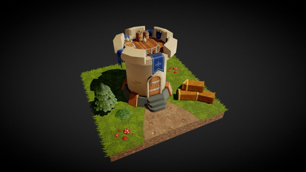 Human watch tower - 3D model by luzik [c9301be] - Sketchfab