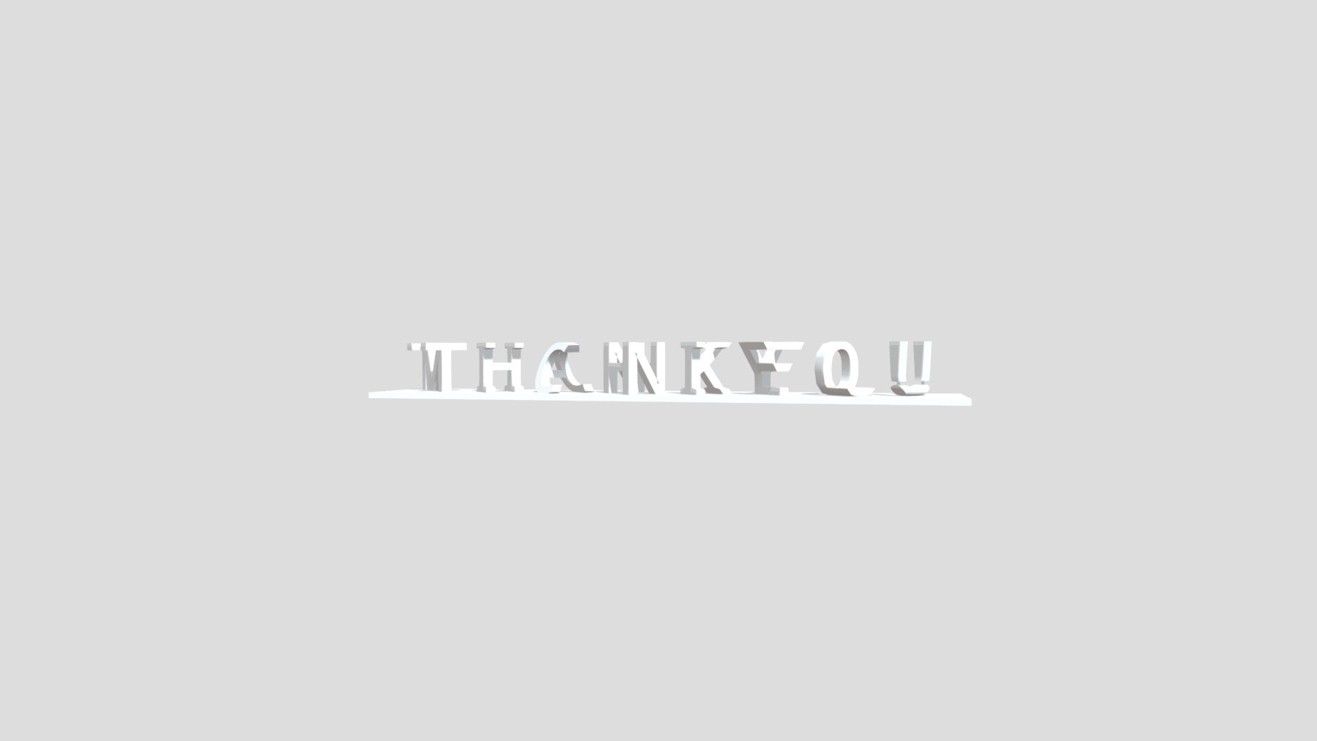 Flip text illusion - 3D model by donnaschipper [c93271d] - Sketchfab