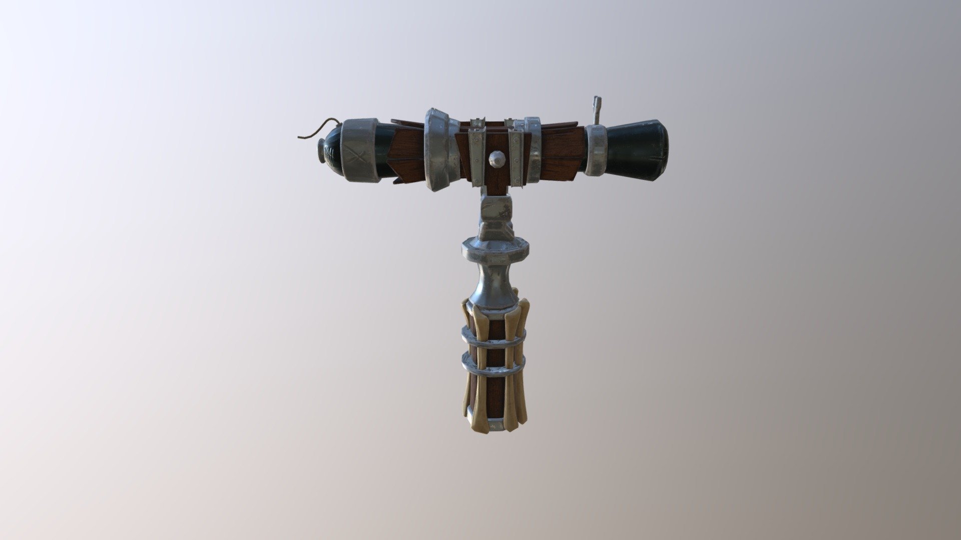 Stylized cannon turret - 3D model by Kiasheo [c9338d2] - Sketchfab
