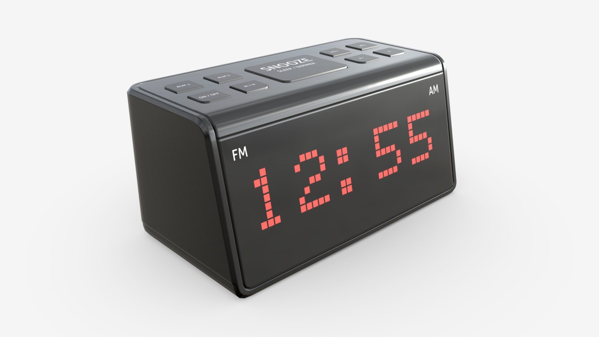 Alarm Clock 08 Modern - Buy Royalty Free 3D model by HQ3DMOD ...