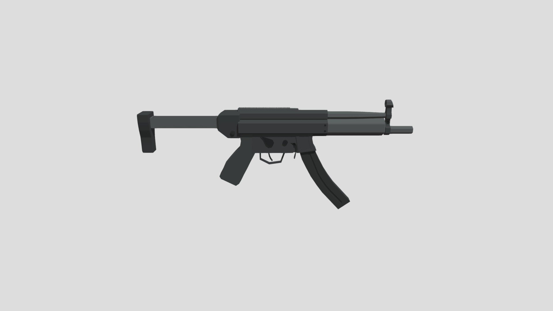 MP5 Low Poly Model - 3D model by fx_d [c936822] - Sketchfab