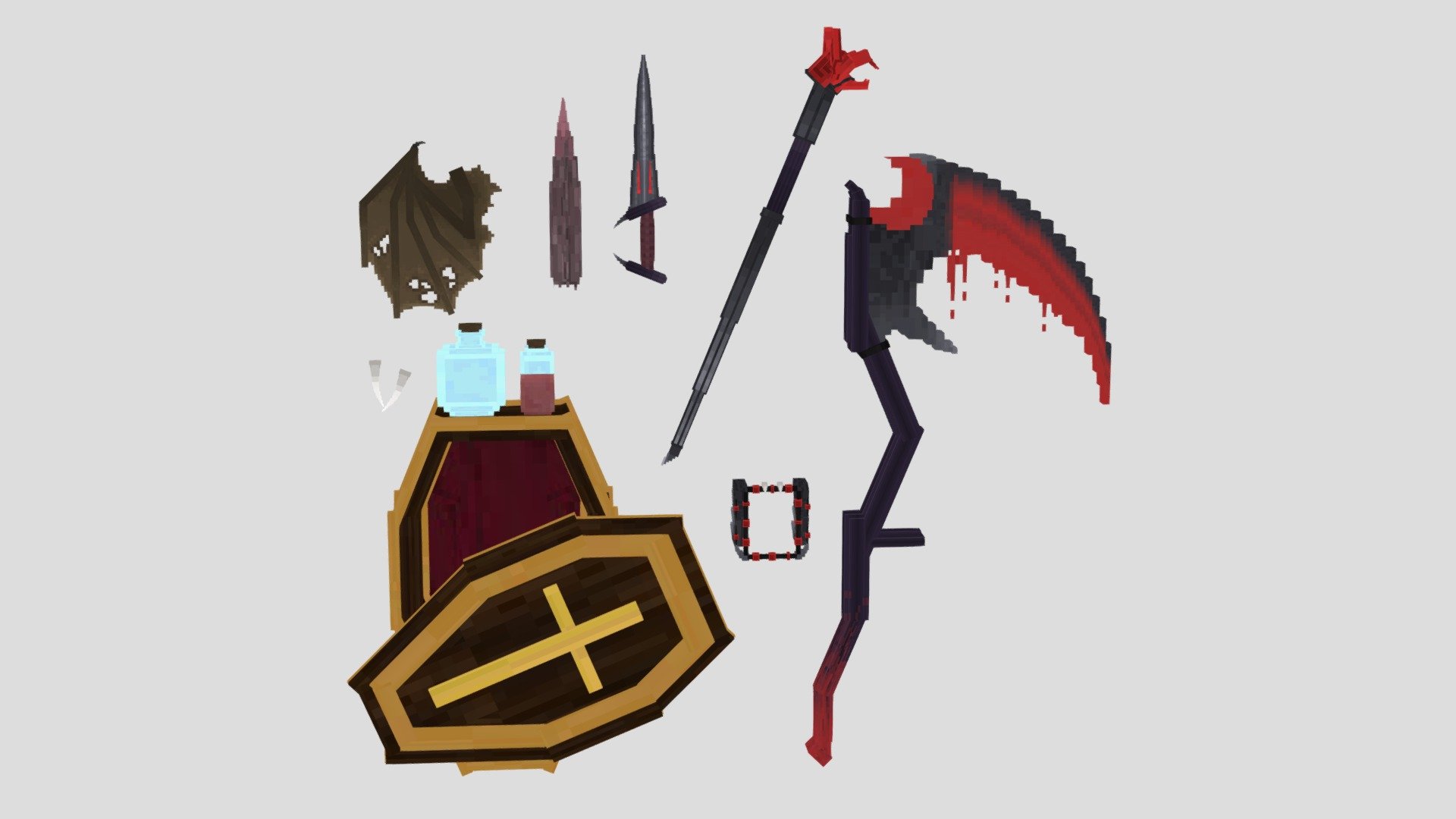 Vampire set [Free] - Download Free 3D model by Marrow (@bonesskullheads ...