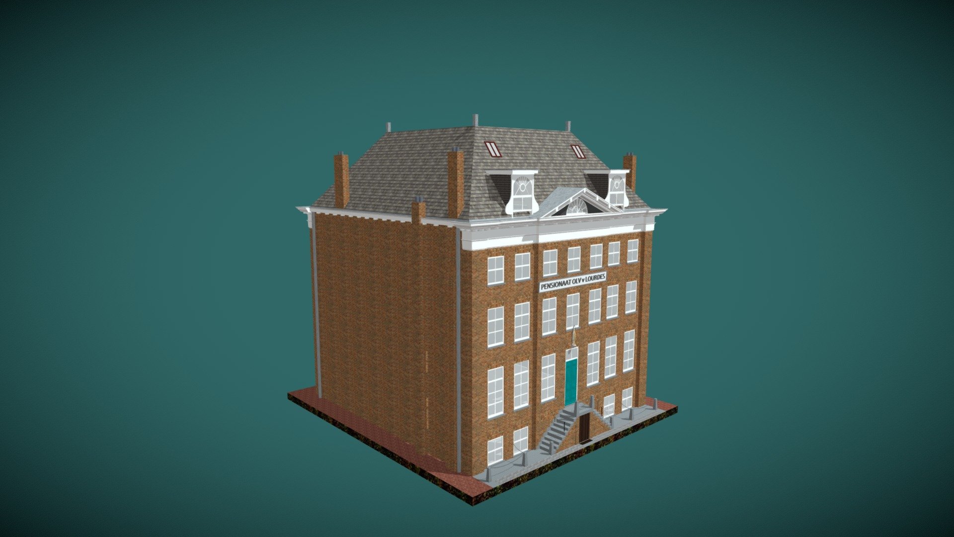 Pensionaat O.L.V. van Lourdes te Engelen - 3D model by Angrisa ...