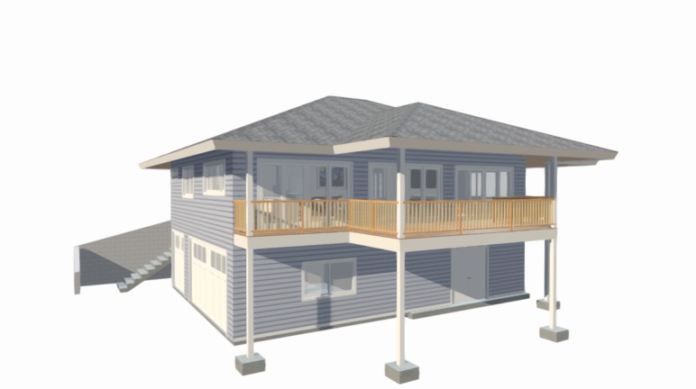 E-1 Clark Main House PLAN 1 - 3D model by Pro Draft, Inc. (@prodraft ...