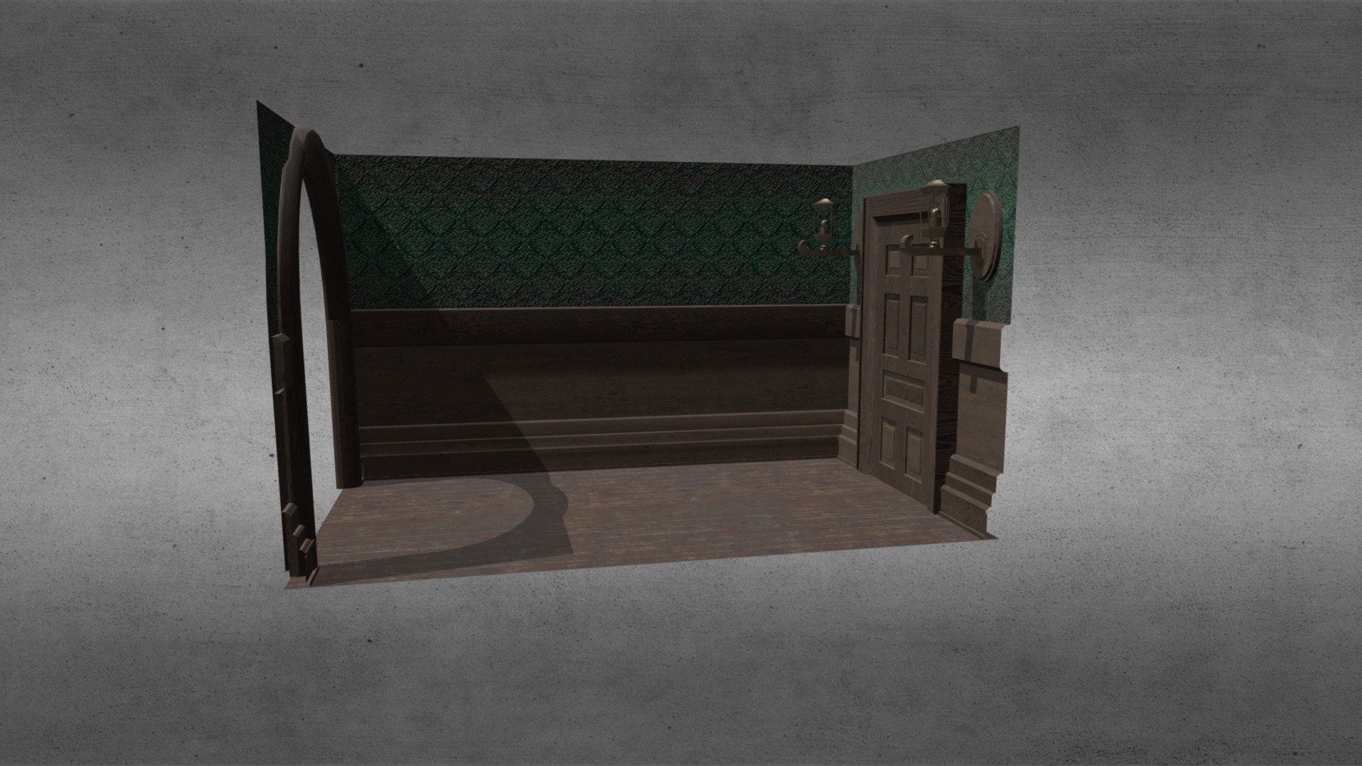 Hallway - Download Free 3D model by lgread [c93b1b0] - Sketchfab