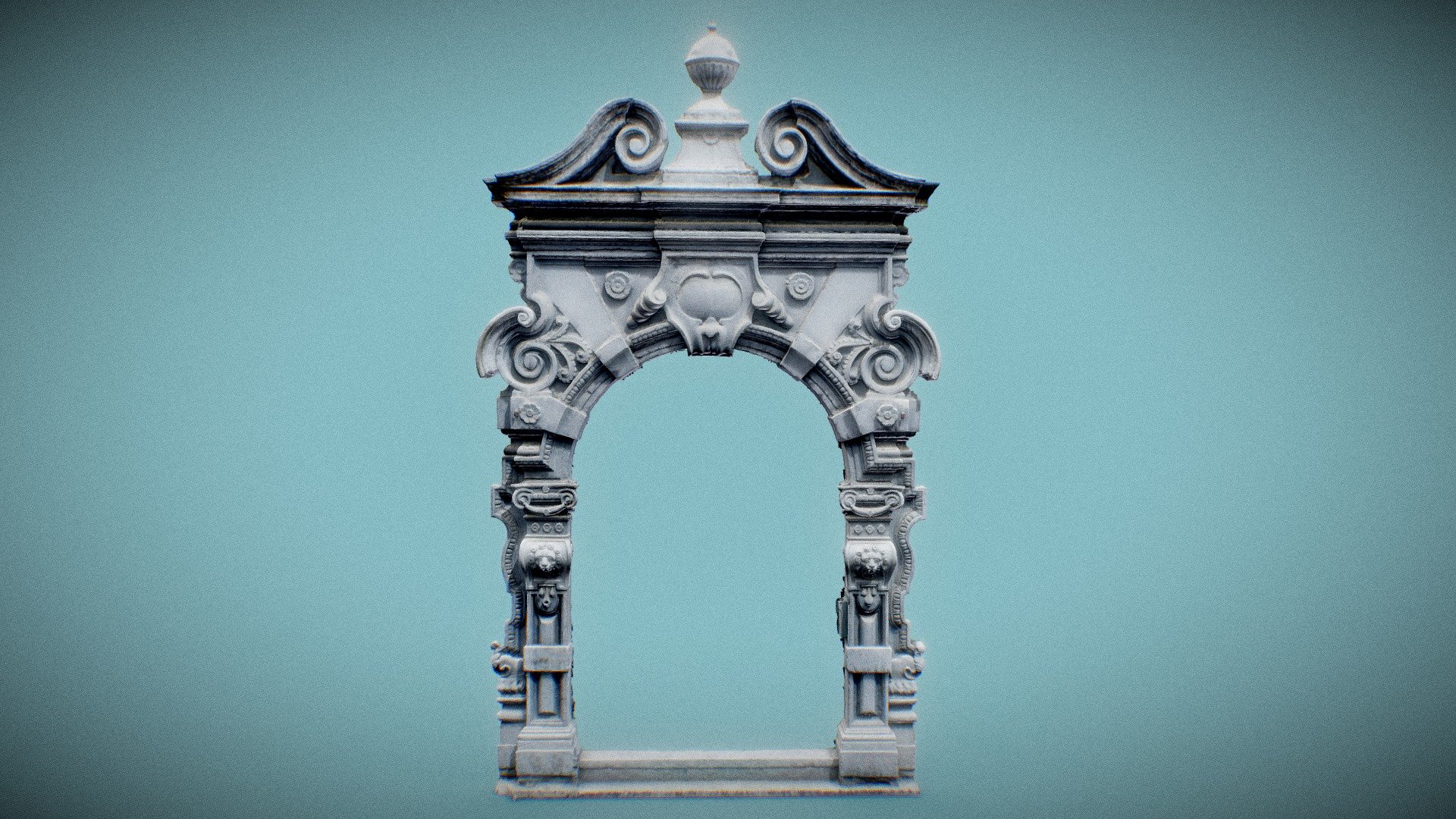 Stylised Concrete Passage Way door - Buy Royalty Free 3D model by ...