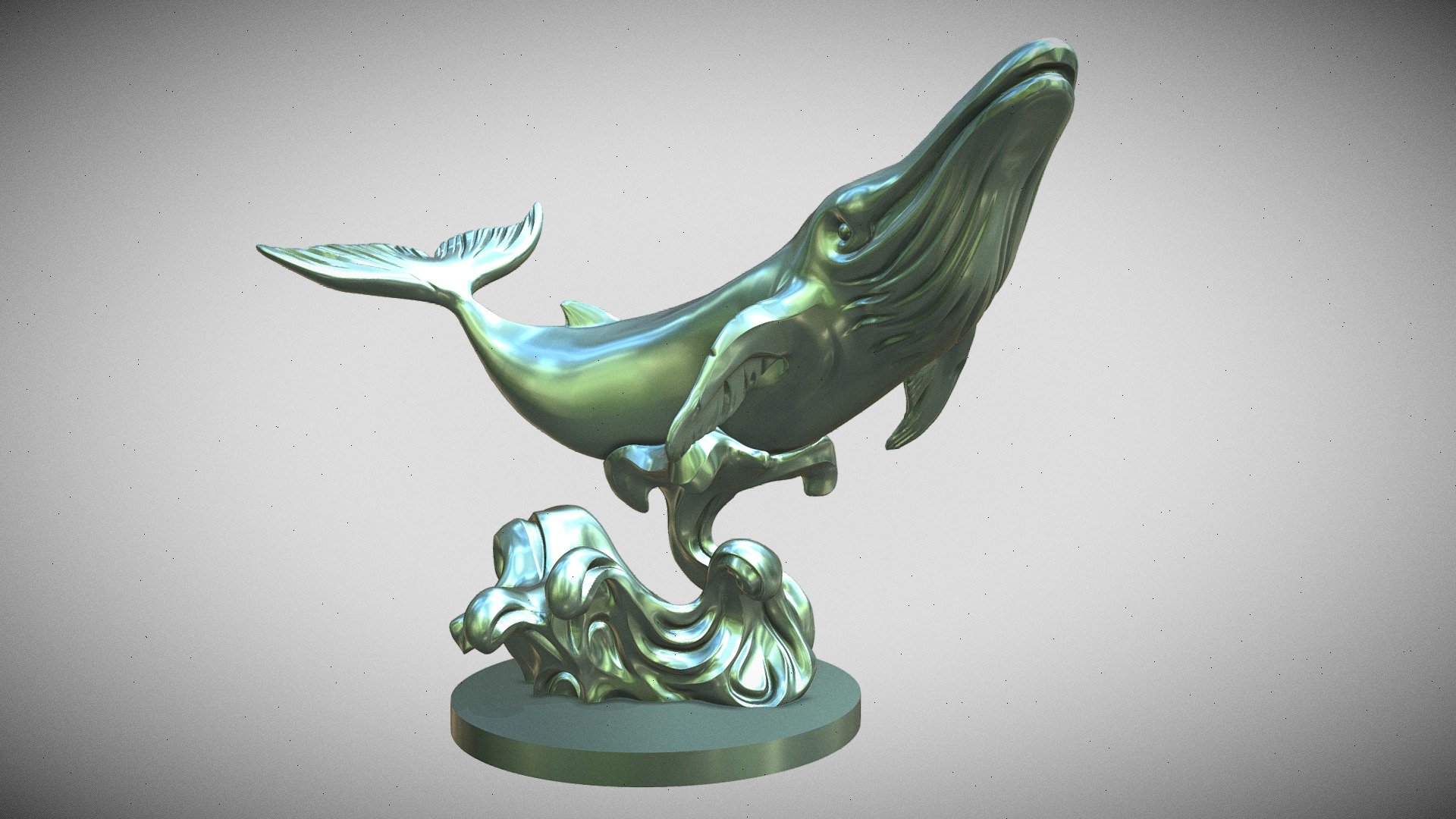whale on the wave toy - Buy Royalty Free 3D model by spartankaKst ...