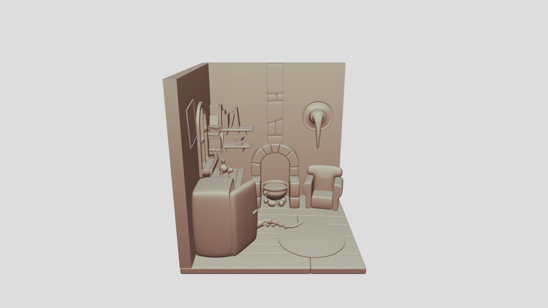 magic room(practice) - 3D model by DetedSteel [c9408ef] - Sketchfab