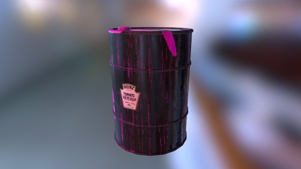 Pink barrel - 3D model by Tom-me [c941785] - Sketchfab