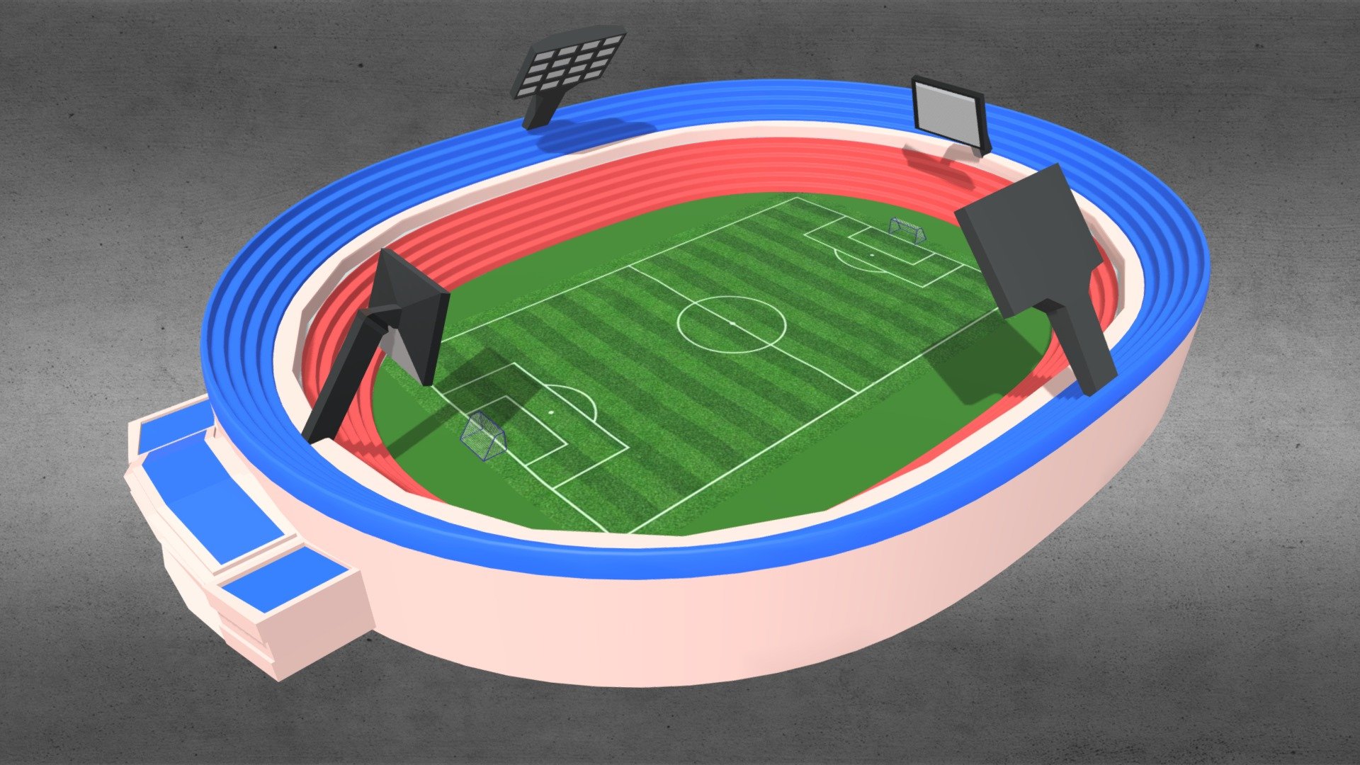 Football Stadium - Download Free 3D model by arogeek [c946974] - Sketchfab