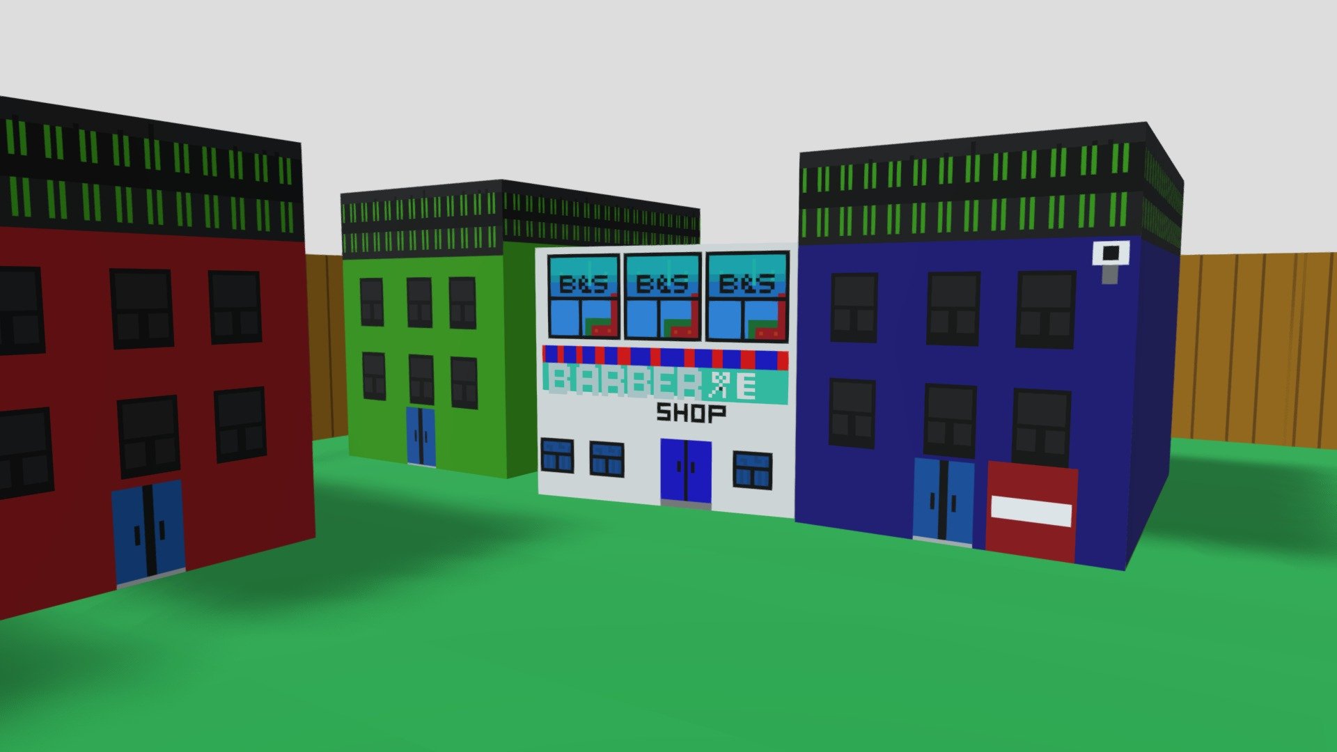 PixelBlueCity 1.0 - Download Free 3D model by smuzi (@orb64my) [c94747a ...