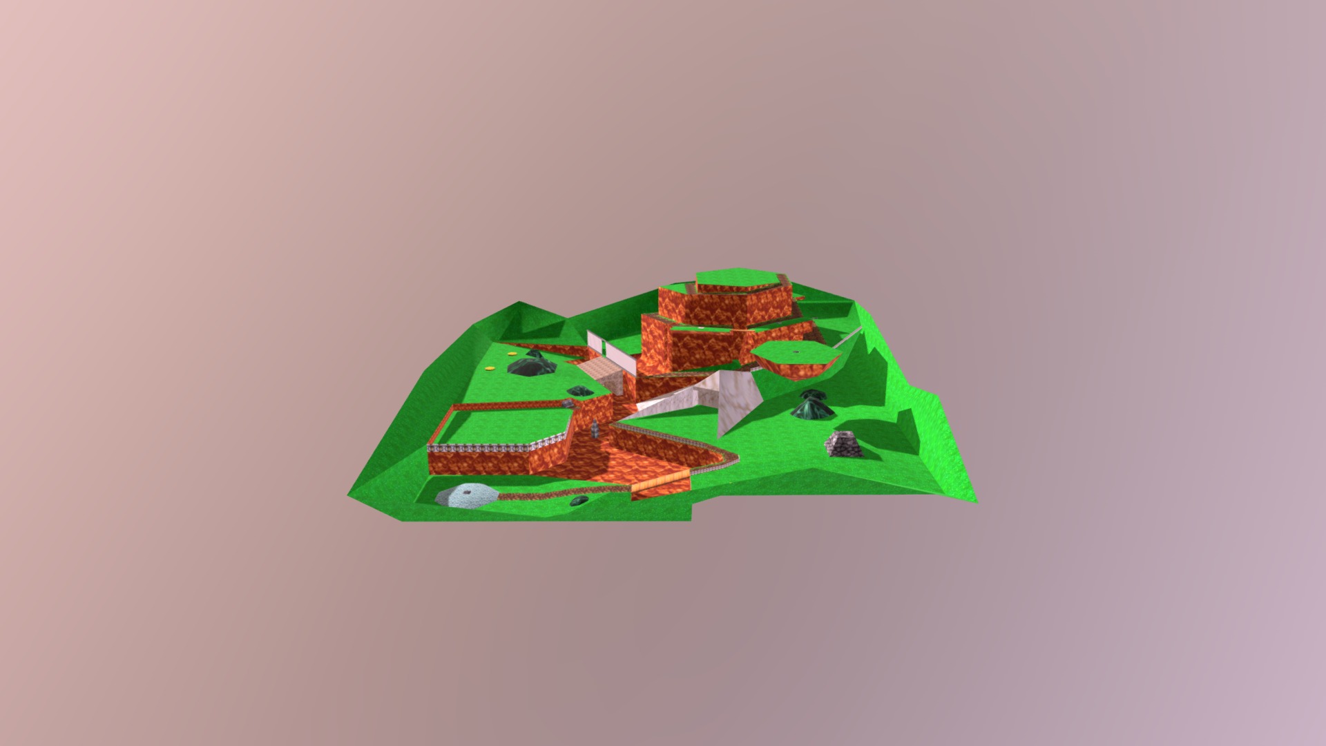 Super Mario 64 - Bobomb Battlefield - 3D model by Josh (@boye) [c94a280 ...