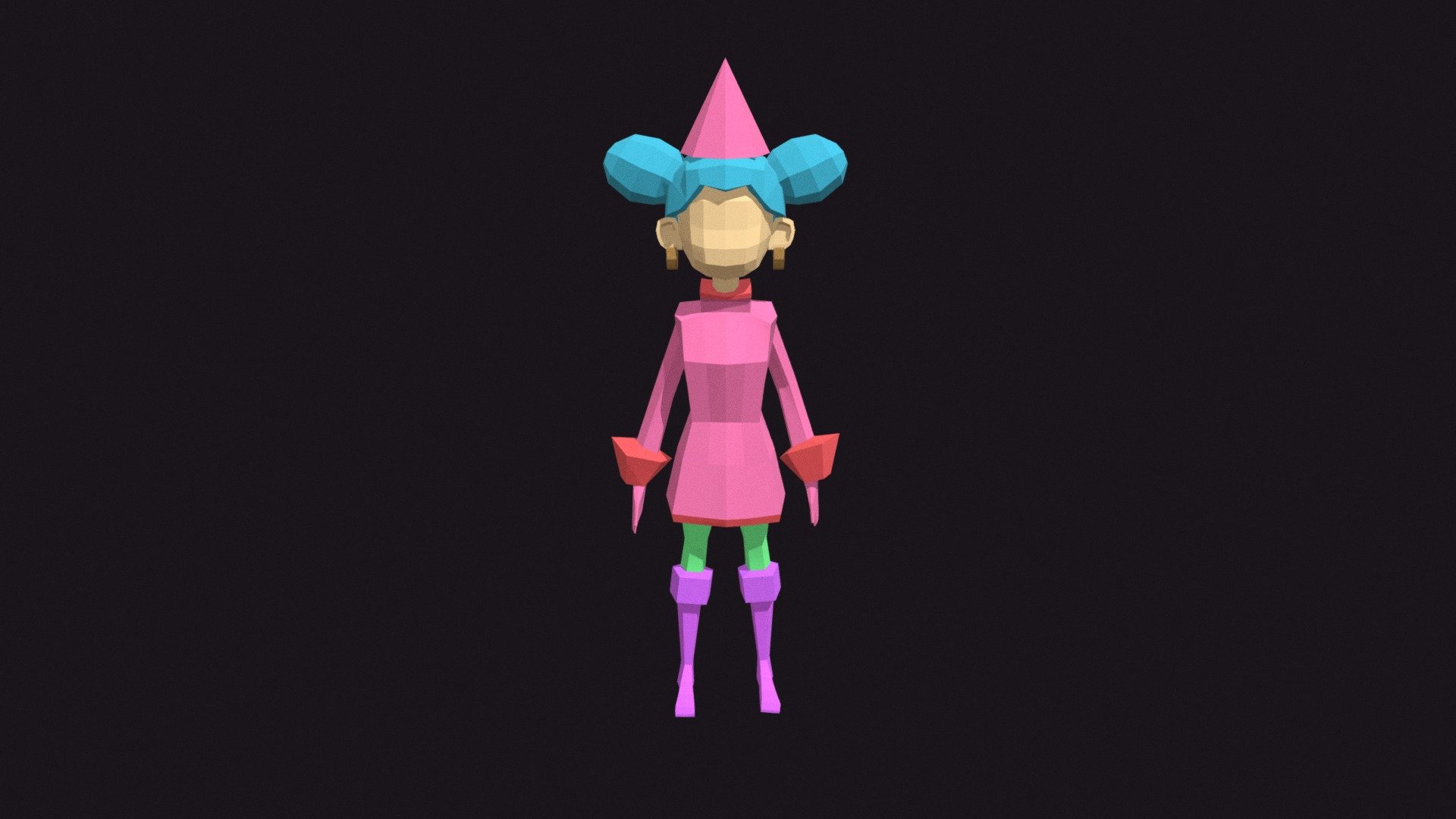 Party Girl - Download Free 3D model by rasanarkunaite [c94b365] - Sketchfab