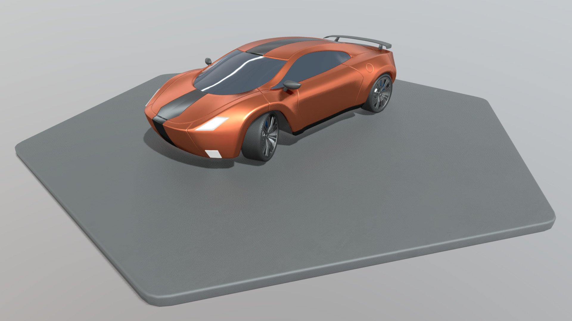 Simple Sports Car - 3D model by Mehedi_Ibne_Hasan [c94c253] - Sketchfab