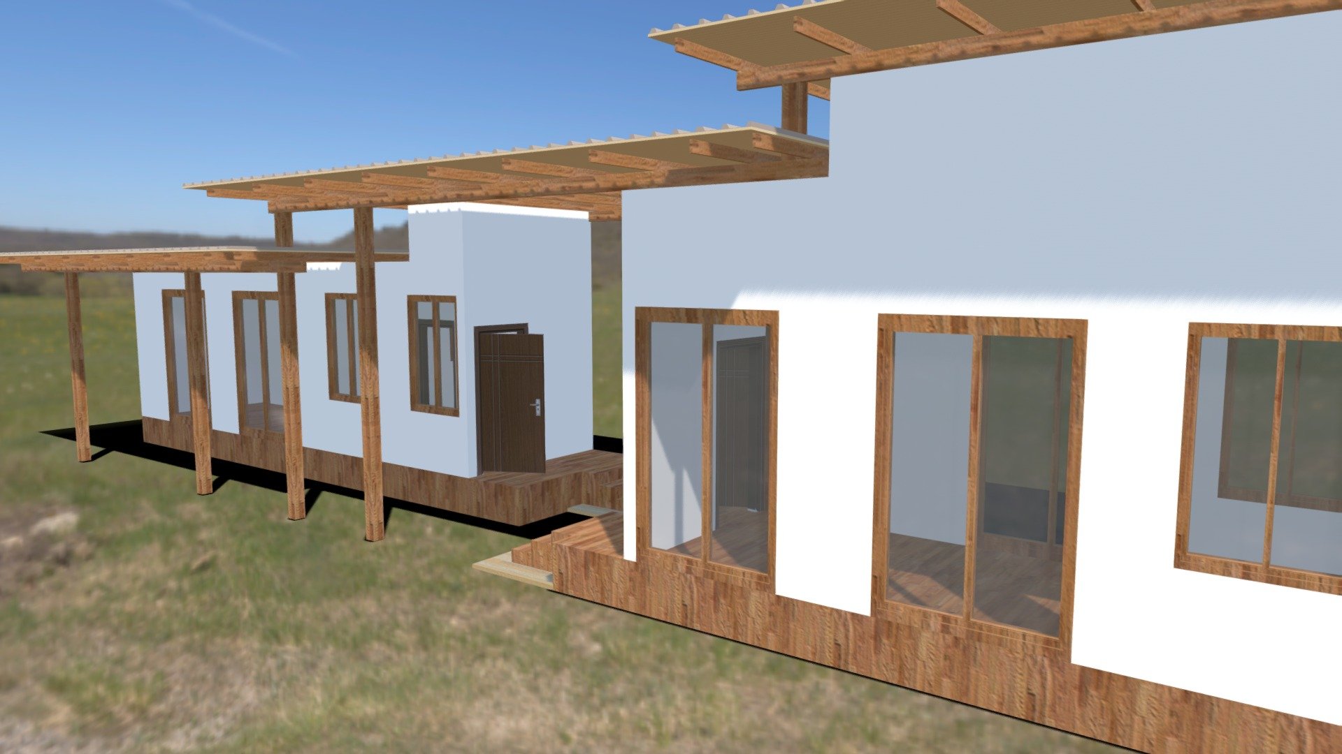 passive design house - 3D model by pvarinwrn [c94c2c1] - Sketchfab