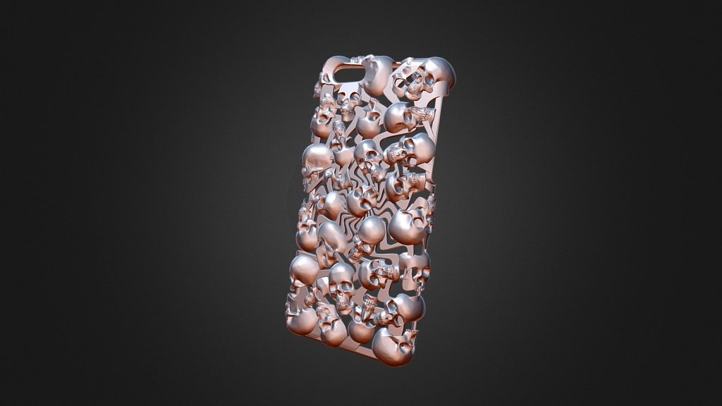 iPhone 6 Skull Case - 3D model by 3dinvention [c94d7f6] - Sketchfab