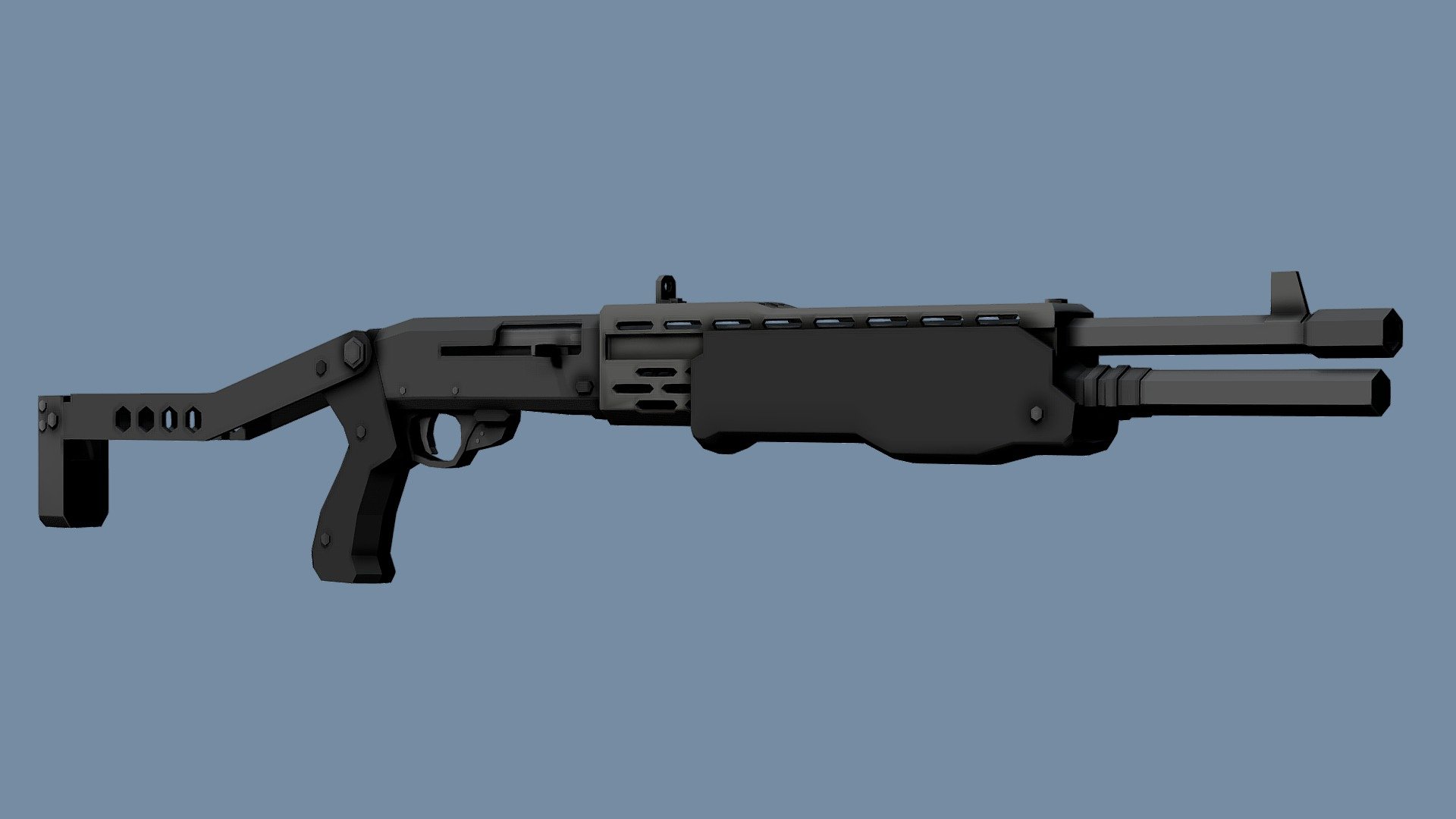 Low-Poly SPAS-12 - Download Free 3D model by TastyTony [c95154e ...