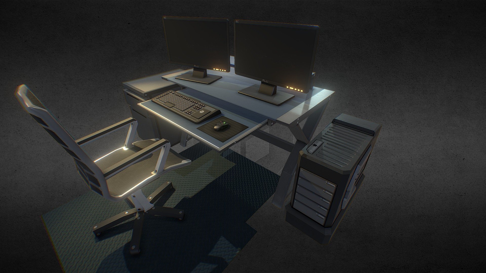 Pro Gamer setup - 3D model by shadowdragon811 [c954364] - Sketchfab
