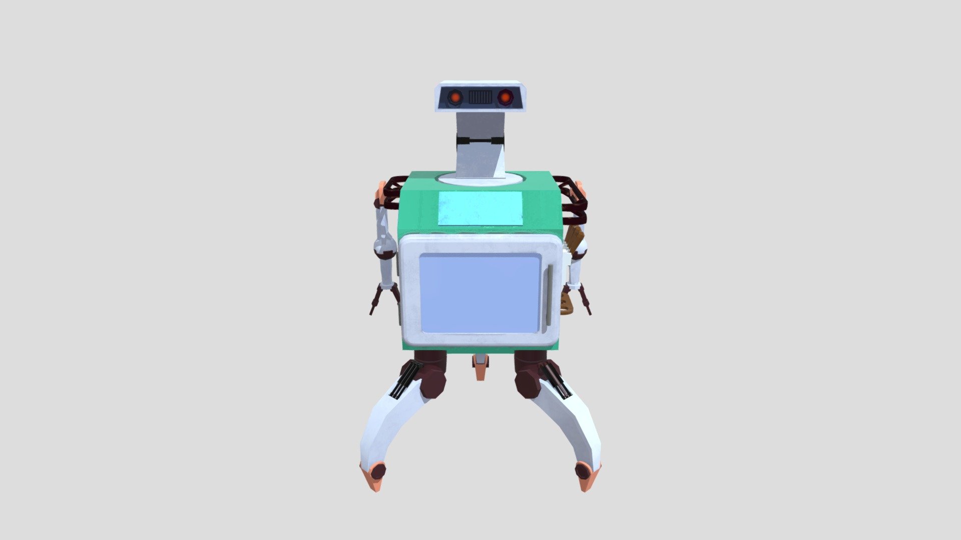 Ice Cream Robot Finished - 3D model by Reple [c9559f9] - Sketchfab