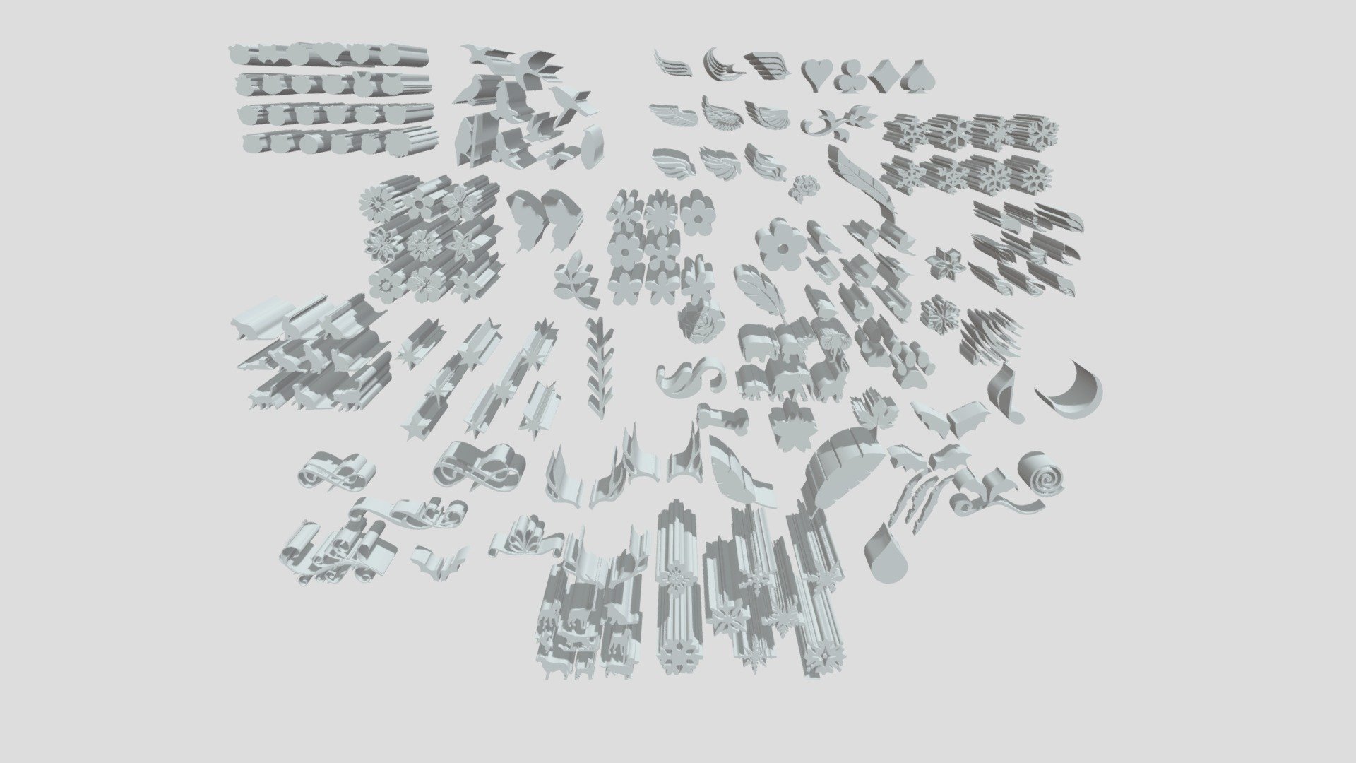 Collection Of Complex Shapes - Download Free 3D model by neutralize ...