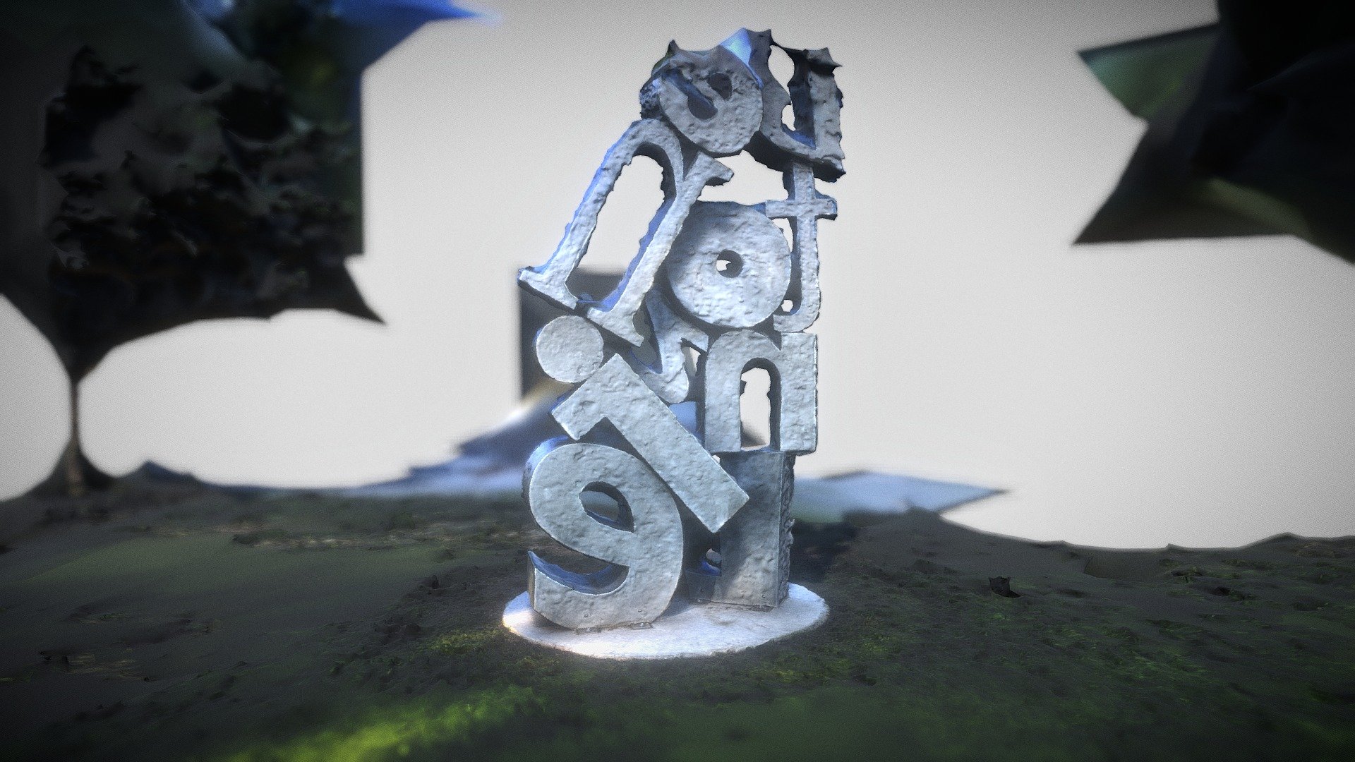 Bentonville Typography statue - 3D model by ninja (@cyborgninja ...