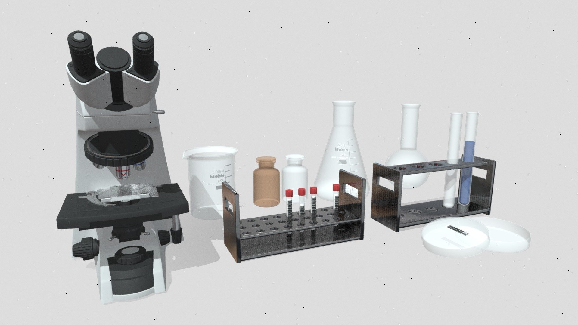 Laboratory Equipment - 3D model by Azu7422 [c95cca1] - Sketchfab