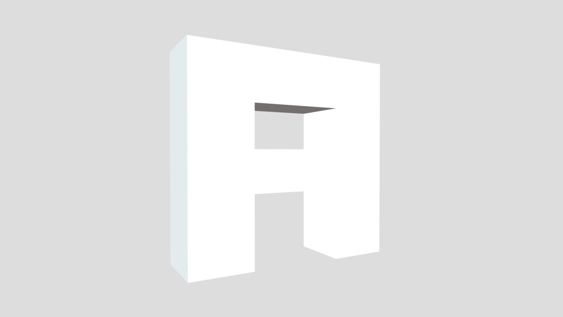 Letter A - Download Free 3D model by abzap [c95e5a1] - Sketchfab