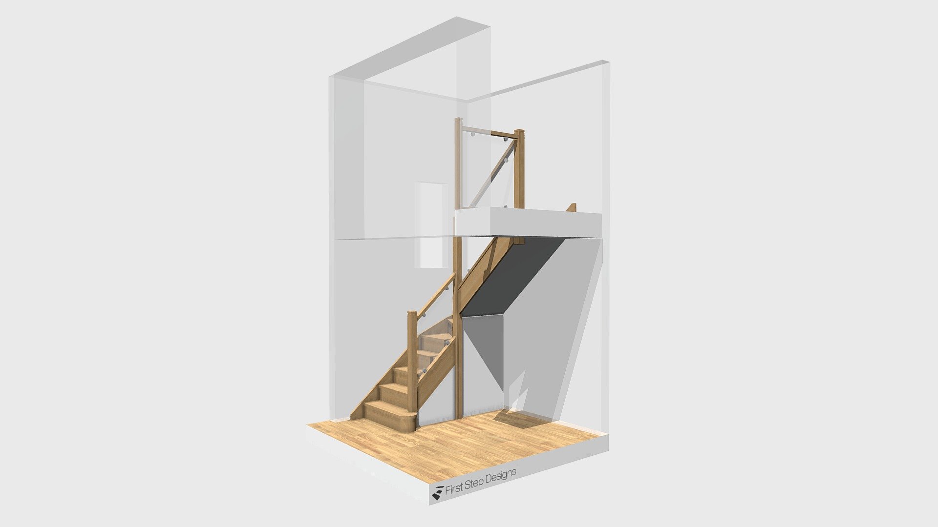 Lynne Staircase renovation model - Download Free 3D model by First Step ...