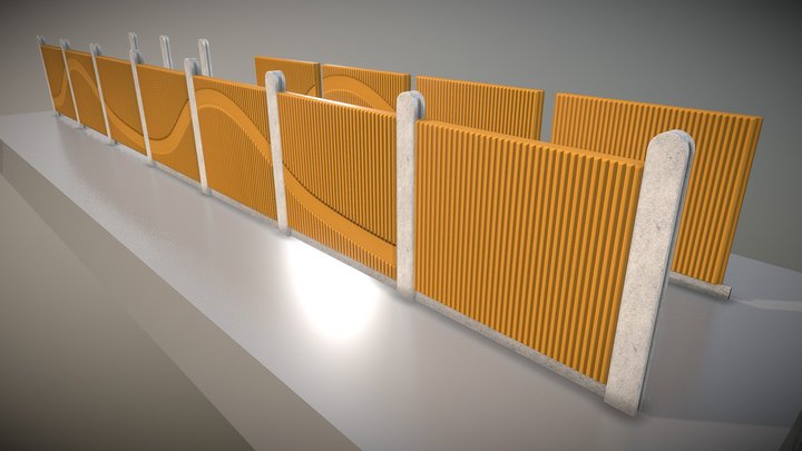Noise-barrier 3D models - Sketchfab