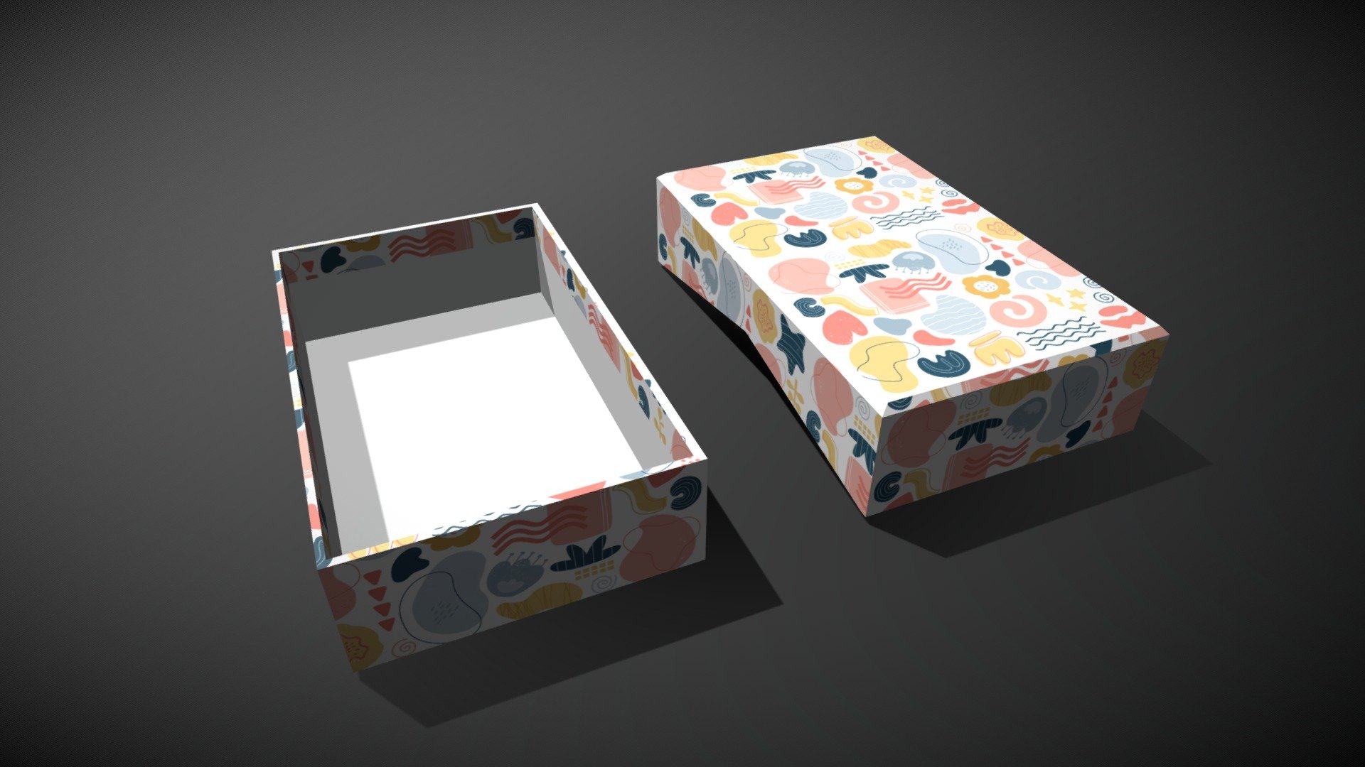 Sloped lid rigid box - 3D model by ludocards.com (@ludocards) [c966802 ...