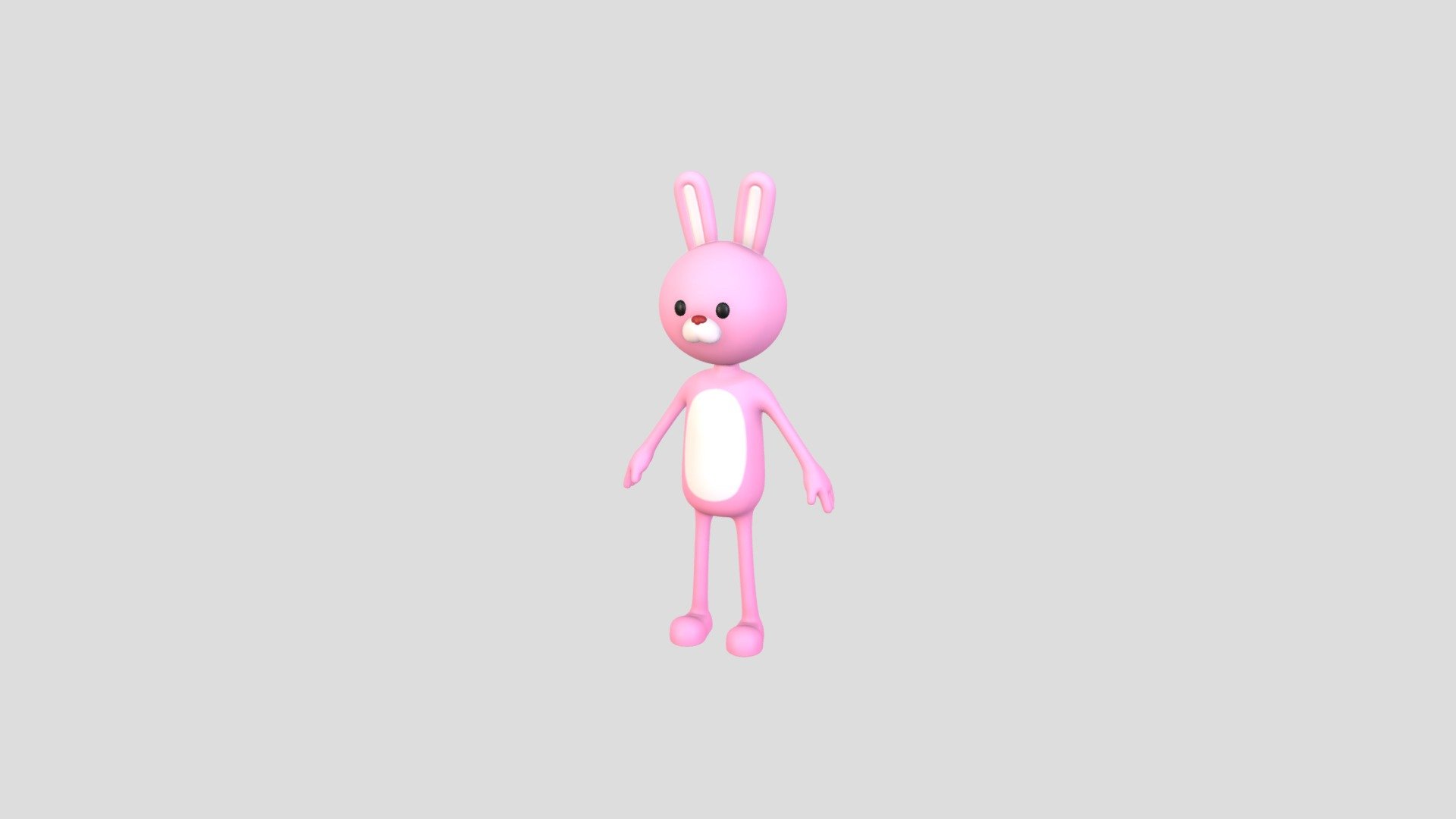 Mascot023 Bunny - Buy Royalty Free 3D model by Suphanee [c968ada ...