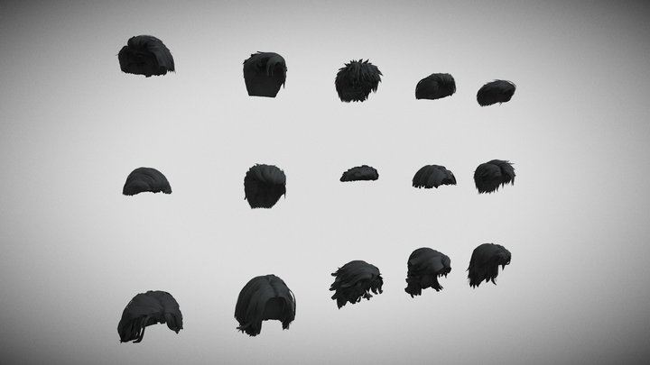 Hairs 3d Models Sketchfab