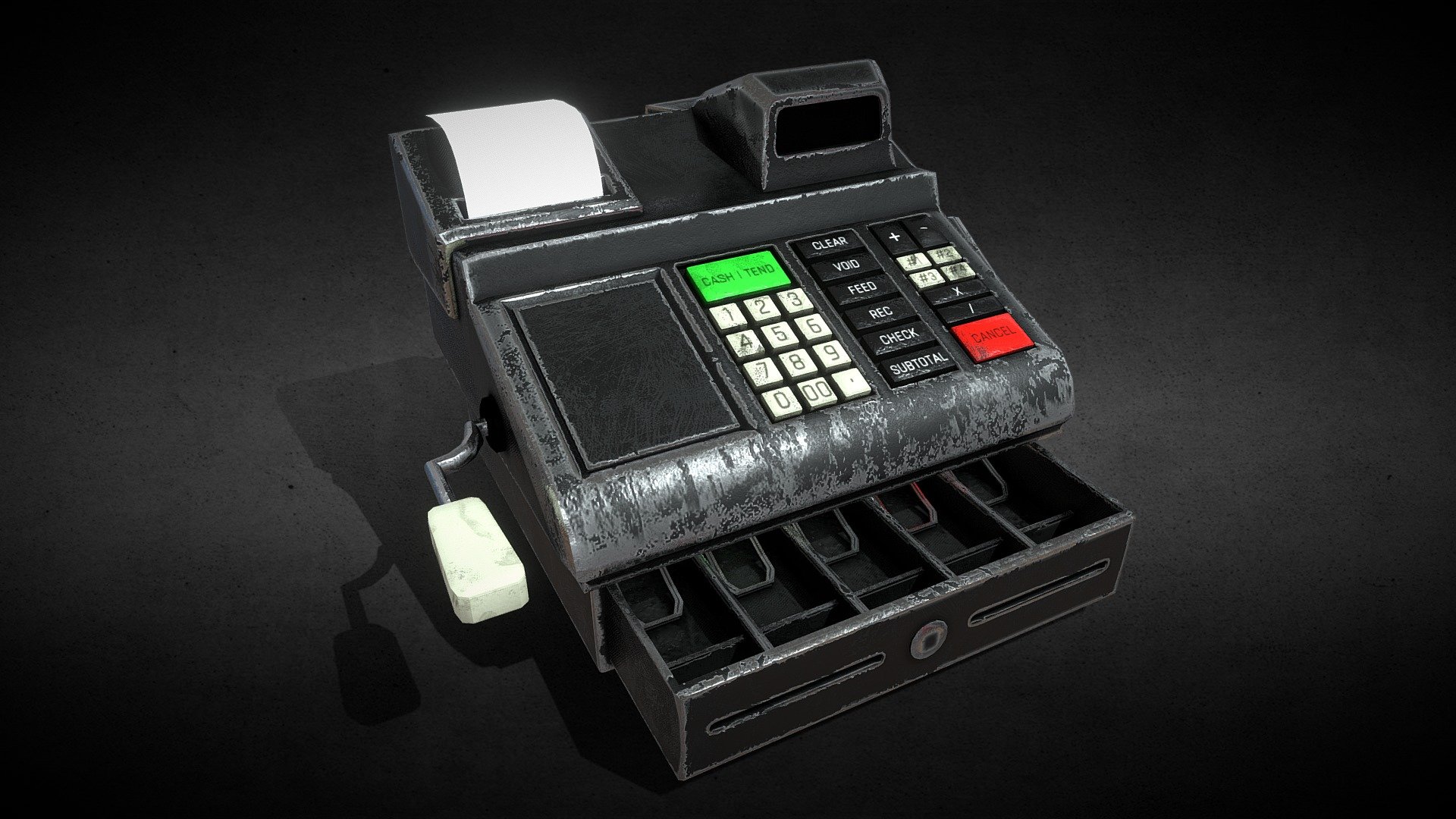 Post Apocalyptic - Cash Register - Buy Royalty Free 3D model by ...