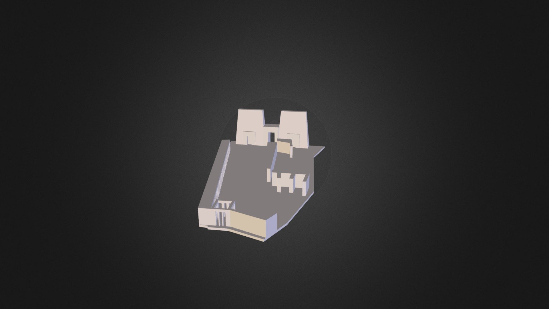 My Philae Temple(1:1000) - 3D model by 3dindustries [c96f945] - Sketchfab
