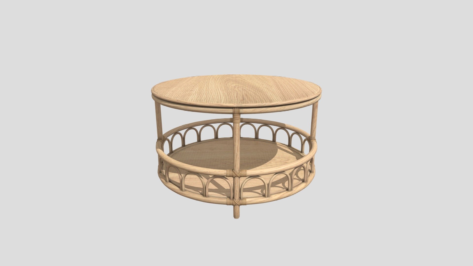 Wicker Coffee Table - 3D model by CG Stock (@cgstock) [c970a4a] - Sketchfab