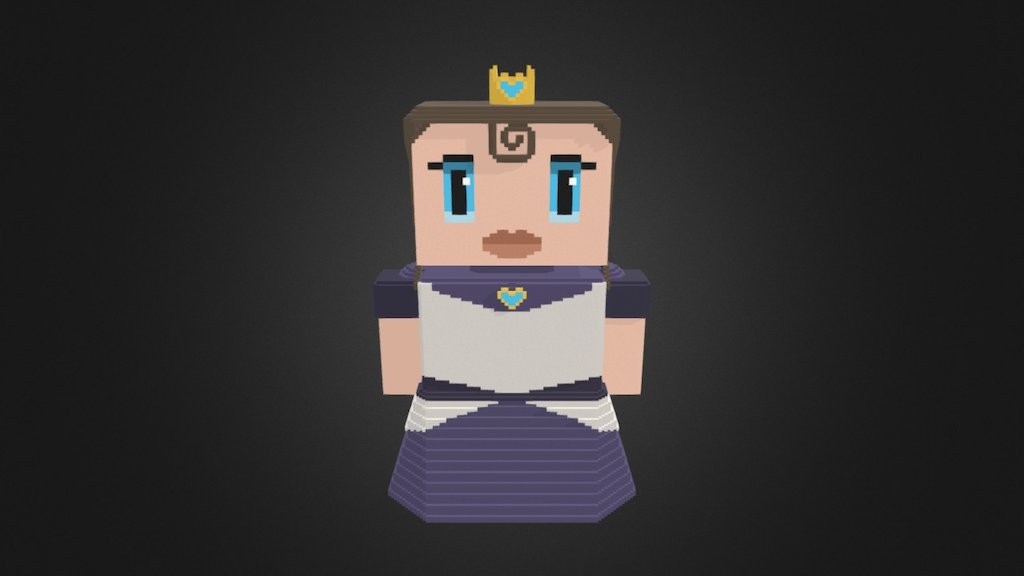 Voxel:Chibi | Fan Art: Artists | QueenofArt - 3D model by ScienceHerWay ...