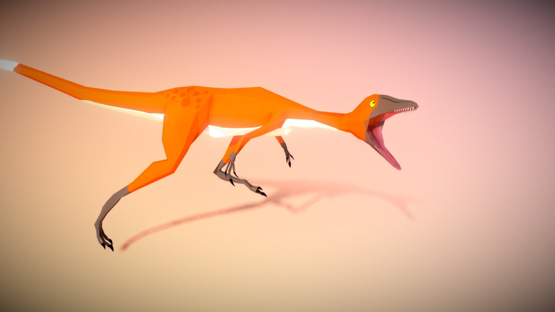 Low Poly Compsognathus - 3D model by s1lverbullet [c9771f0] - Sketchfab