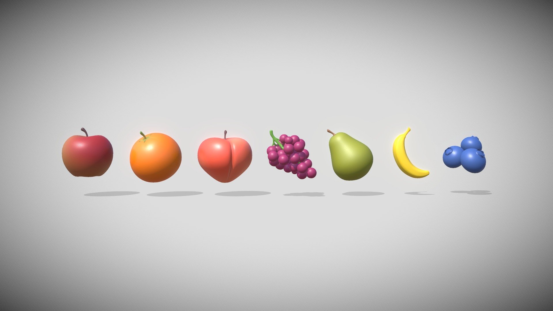 Fruits - 3D model by Lucullu [c97847d] - Sketchfab