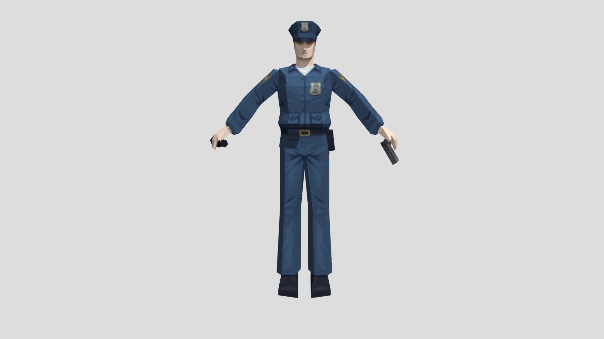 PS1_Style_LowPoly_CopCharacter - 3D model by writetoanastasia.j ...
