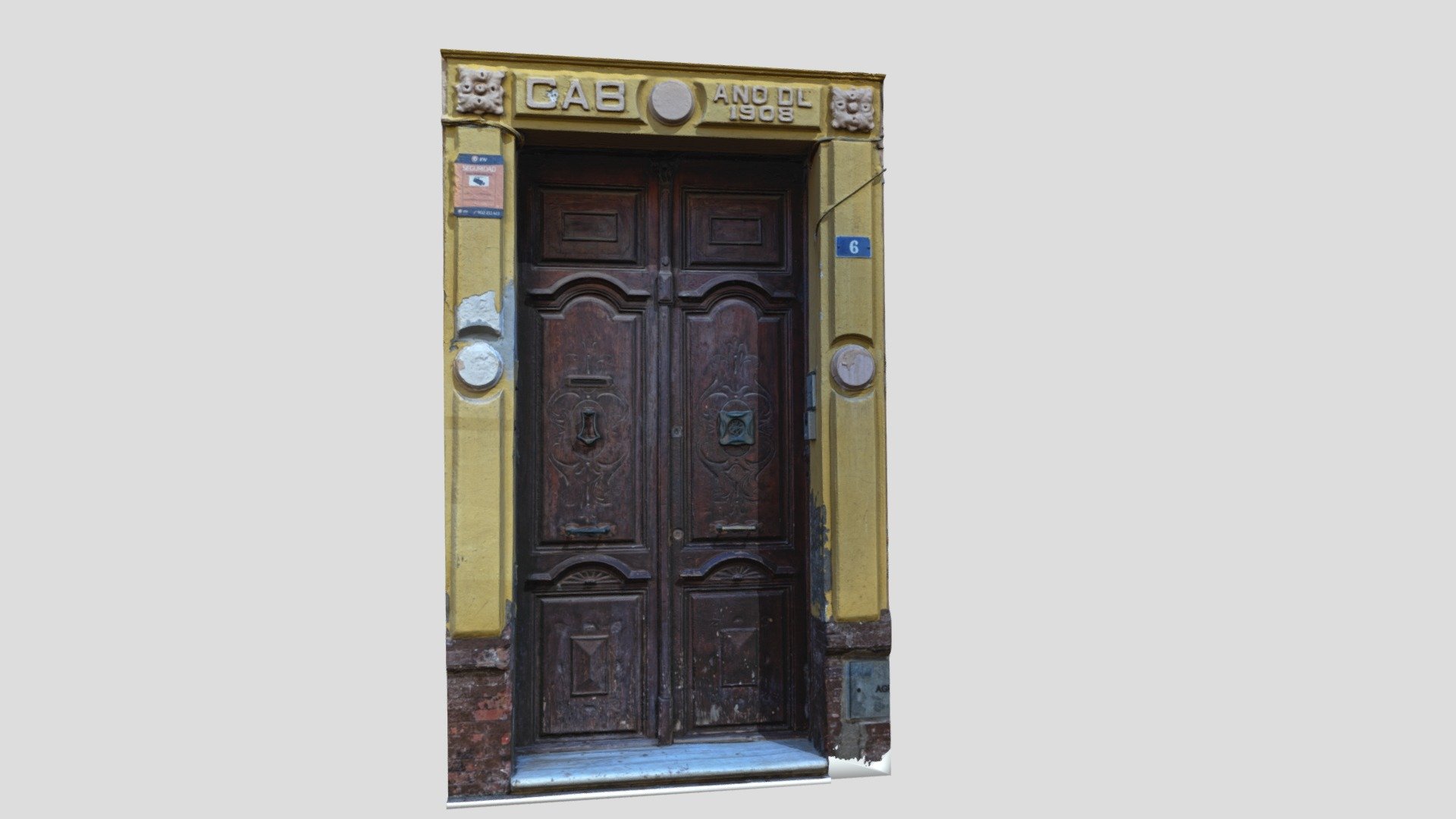 Puerta Modernista - Calle Chacel - Melilla - 3D model by opossumstudios ...