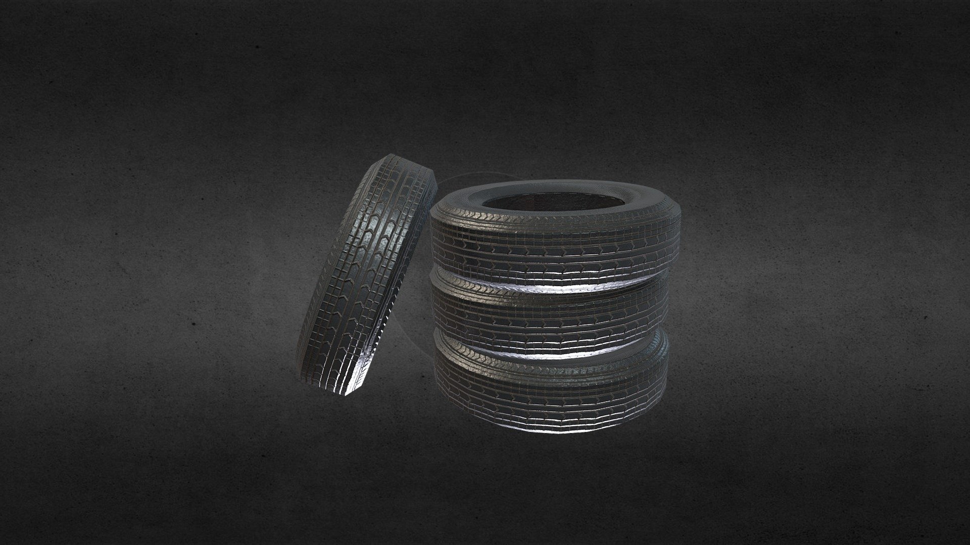 Stack of tires - 3D model by James Dadema (@JamesDadema) [c97e07b ...