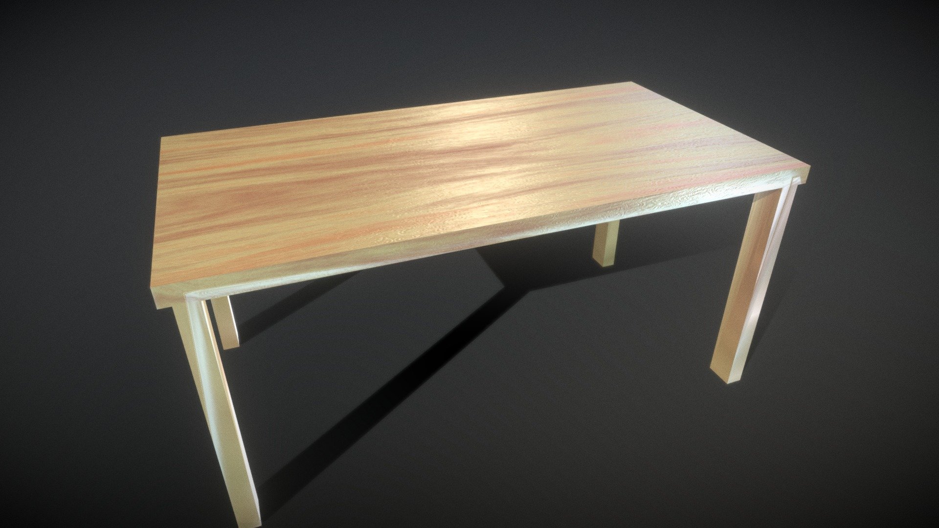 Table - Wood 1 - Download Free 3D model by Lumyx (@Hdhunk) [c97f179 ...