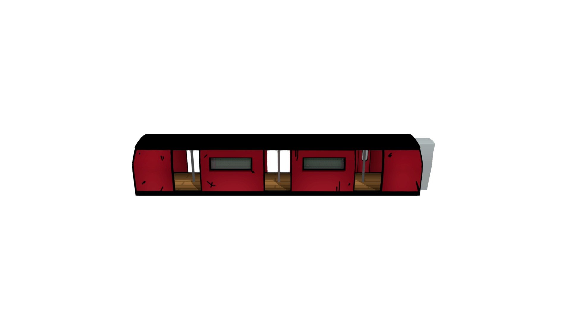 Stylized 3D Subway Car Model - 3D model by fiorellaparapugna [c980be9 ...