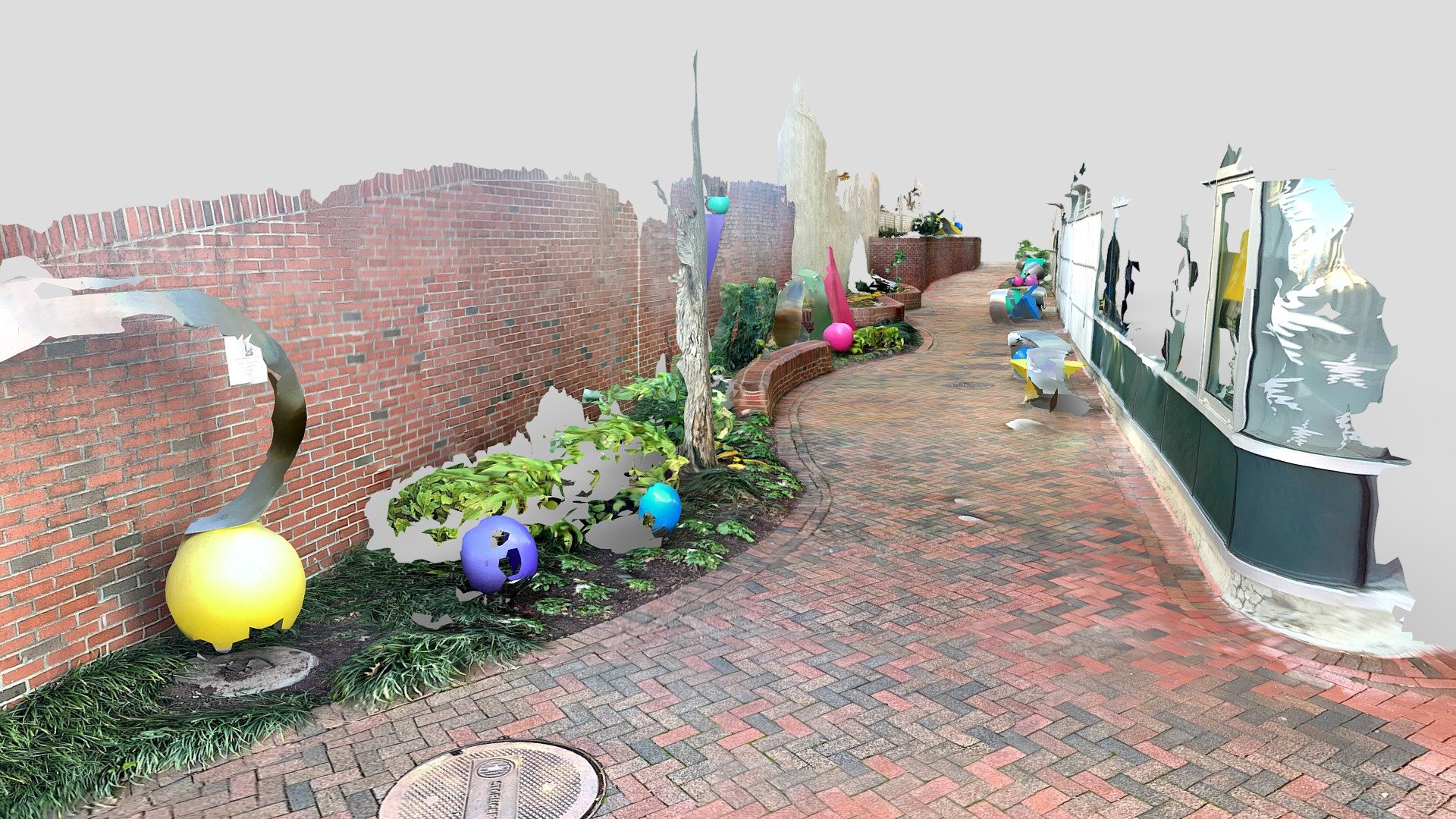 Alleyway with abstract art - Download Free 3D model by Jake Steinerman ...