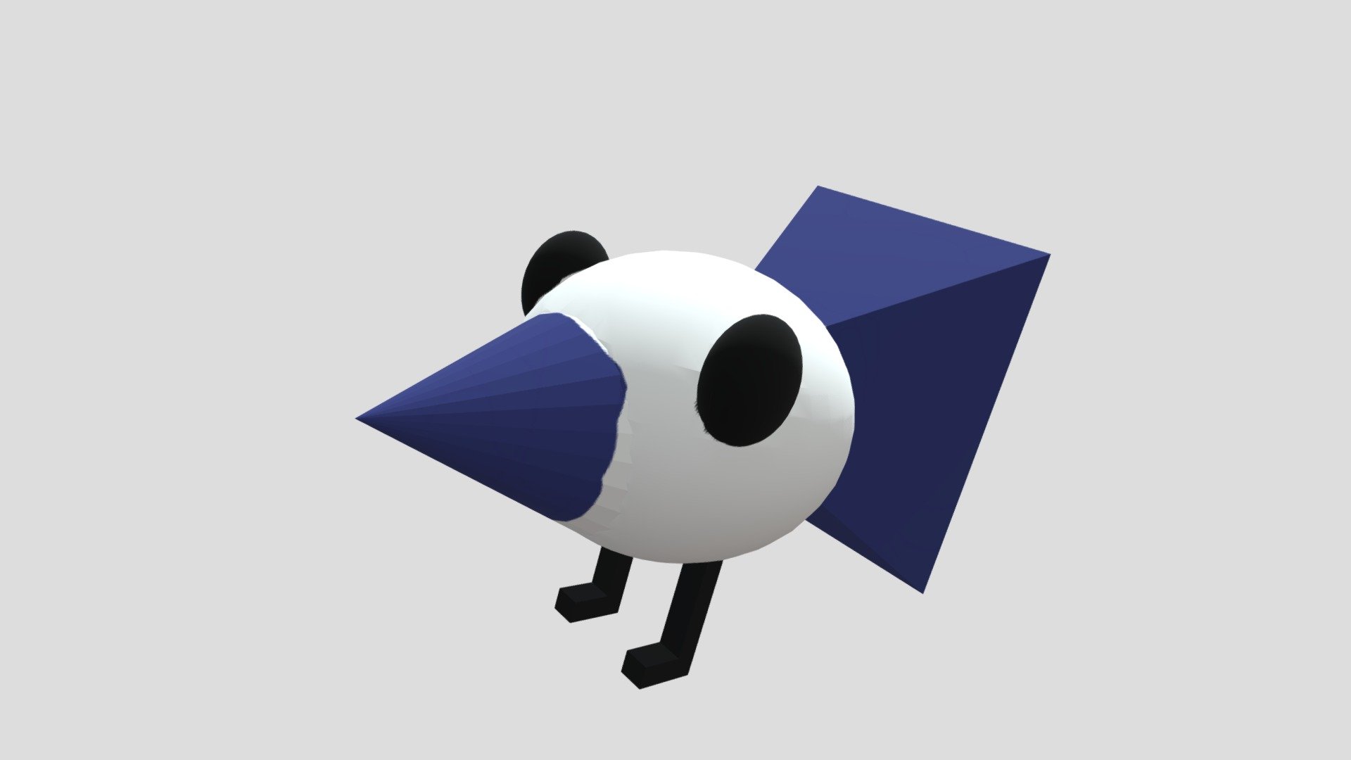 BLUE BIRD FISH SMALL ANIMAL MALLOW - Download Free 3D model by Kapra ...