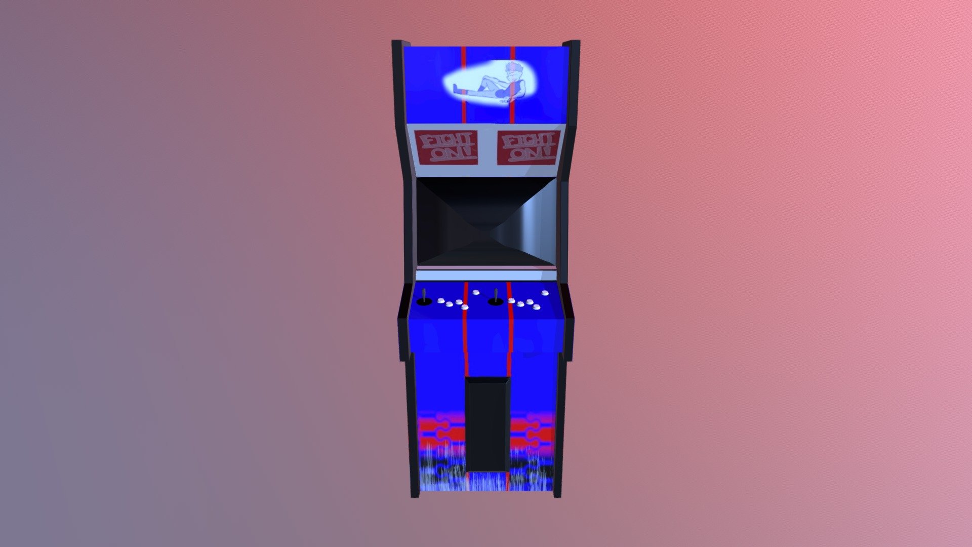 Arcade Cabinet - 3D model by West McCann (@izrafan) [c9828b9] - Sketchfab